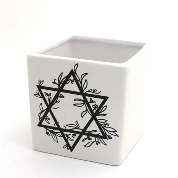 Jewish Star Decorative Ceramic Holder