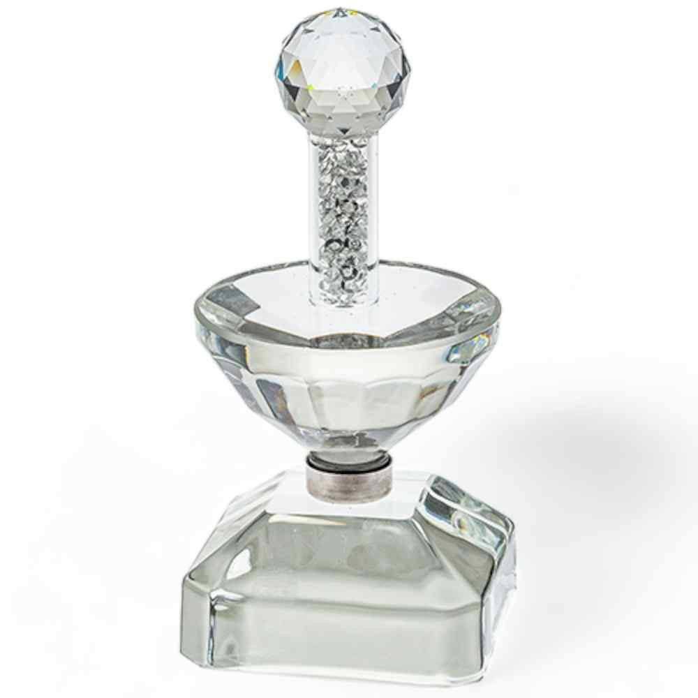 Stunning Crystal Dreidel And Stand