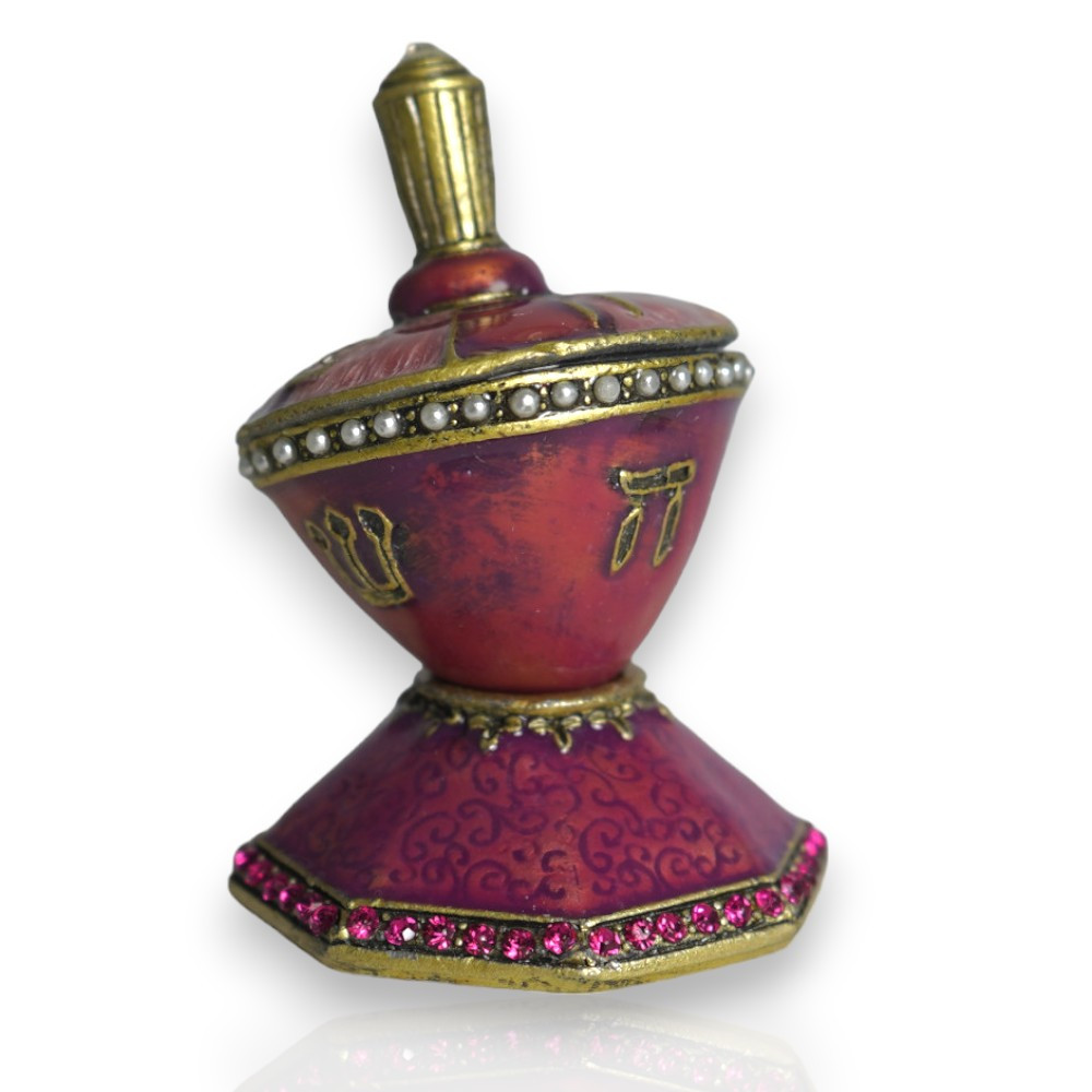 Magenta Jeweled Collector's Dreidel