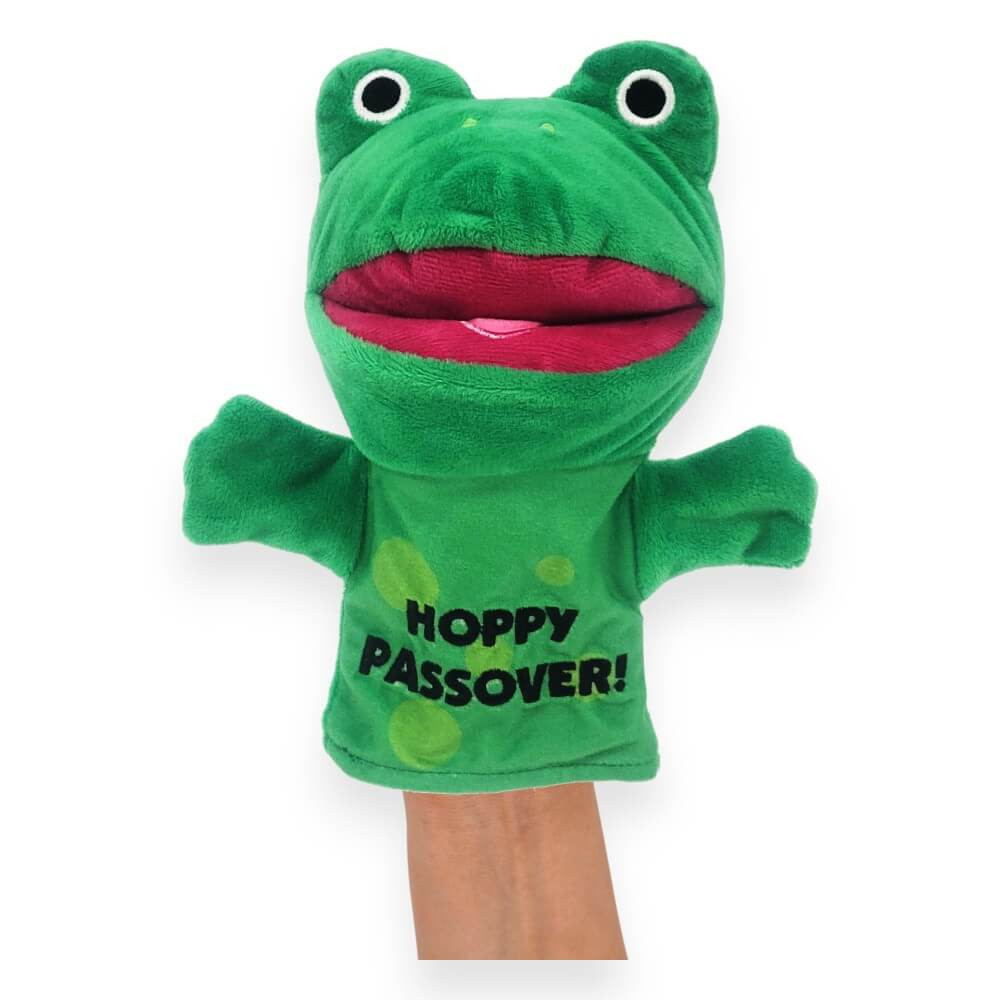 Plush Passover Frog Hand Puppet