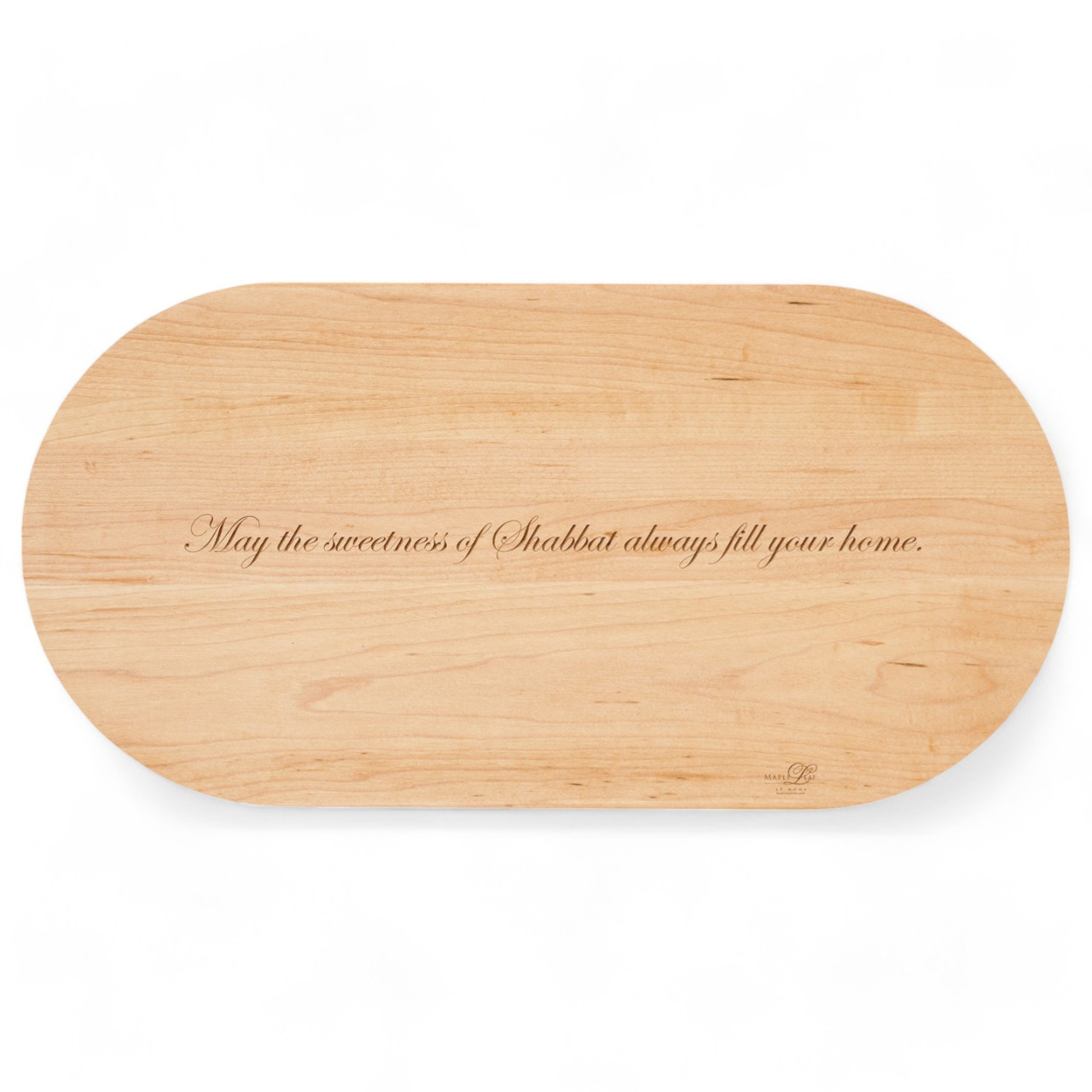 Oval Maple Wood Challah Board