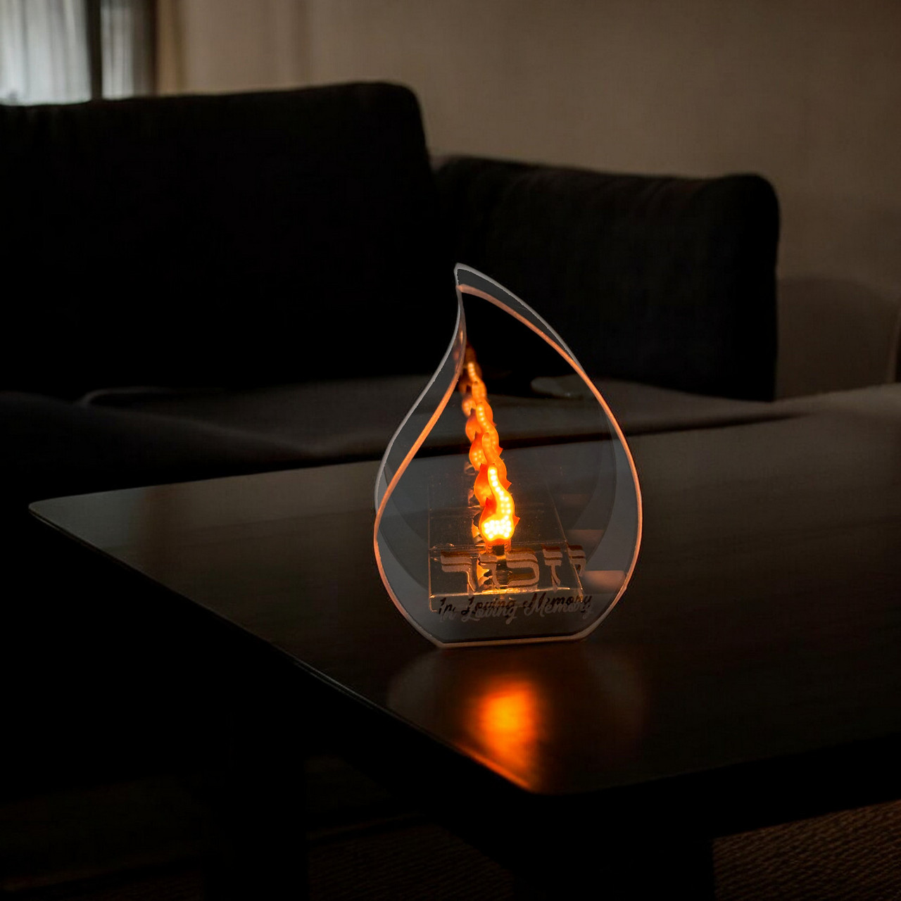 LED Infinity Flame Memorial Light