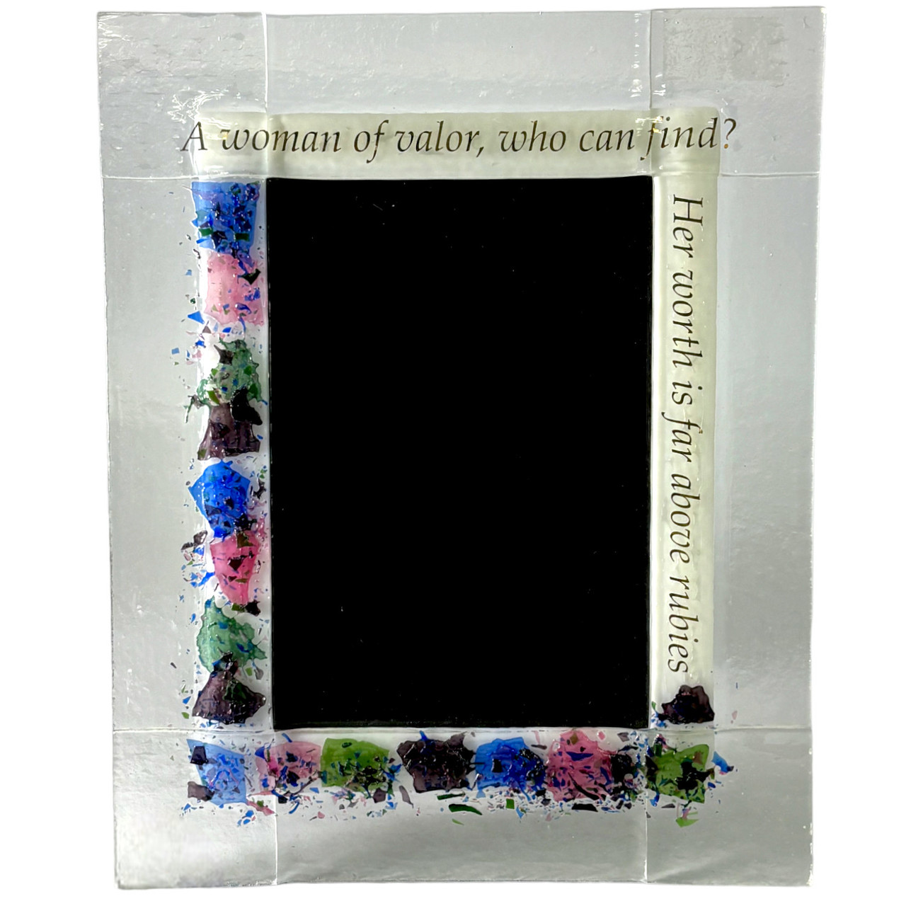 Floral Pattern Woman Of Valor Picture Frame