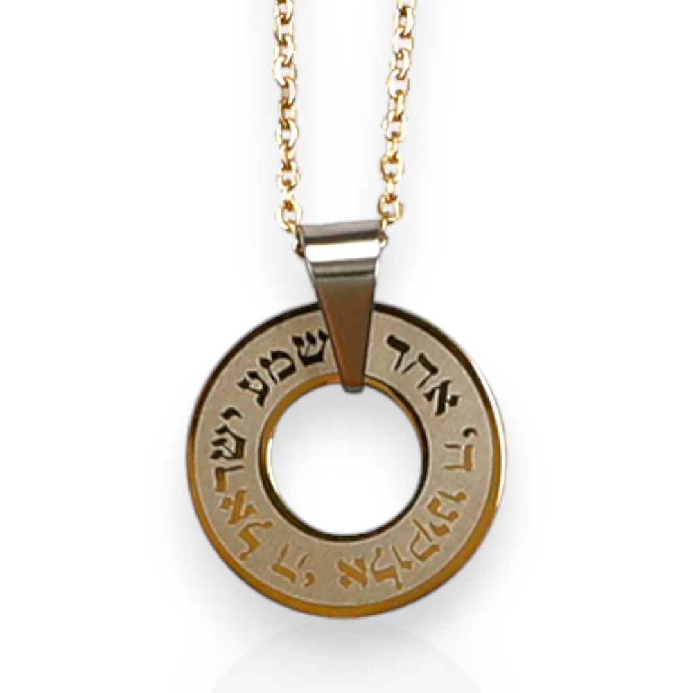 Gold-Tone Stainless Steel Shema Circle Necklace