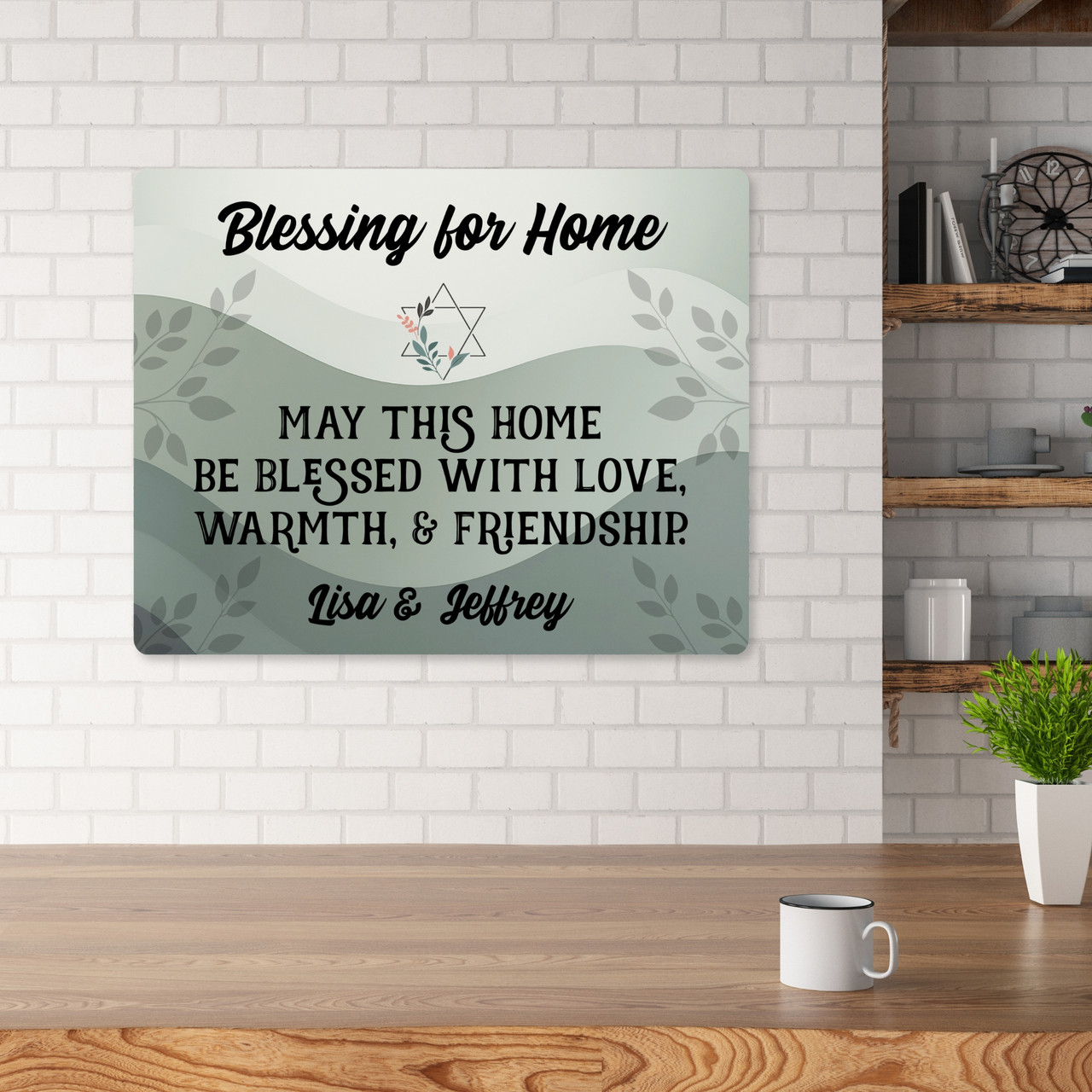 Personalized Home Blessing With Love Wall Art