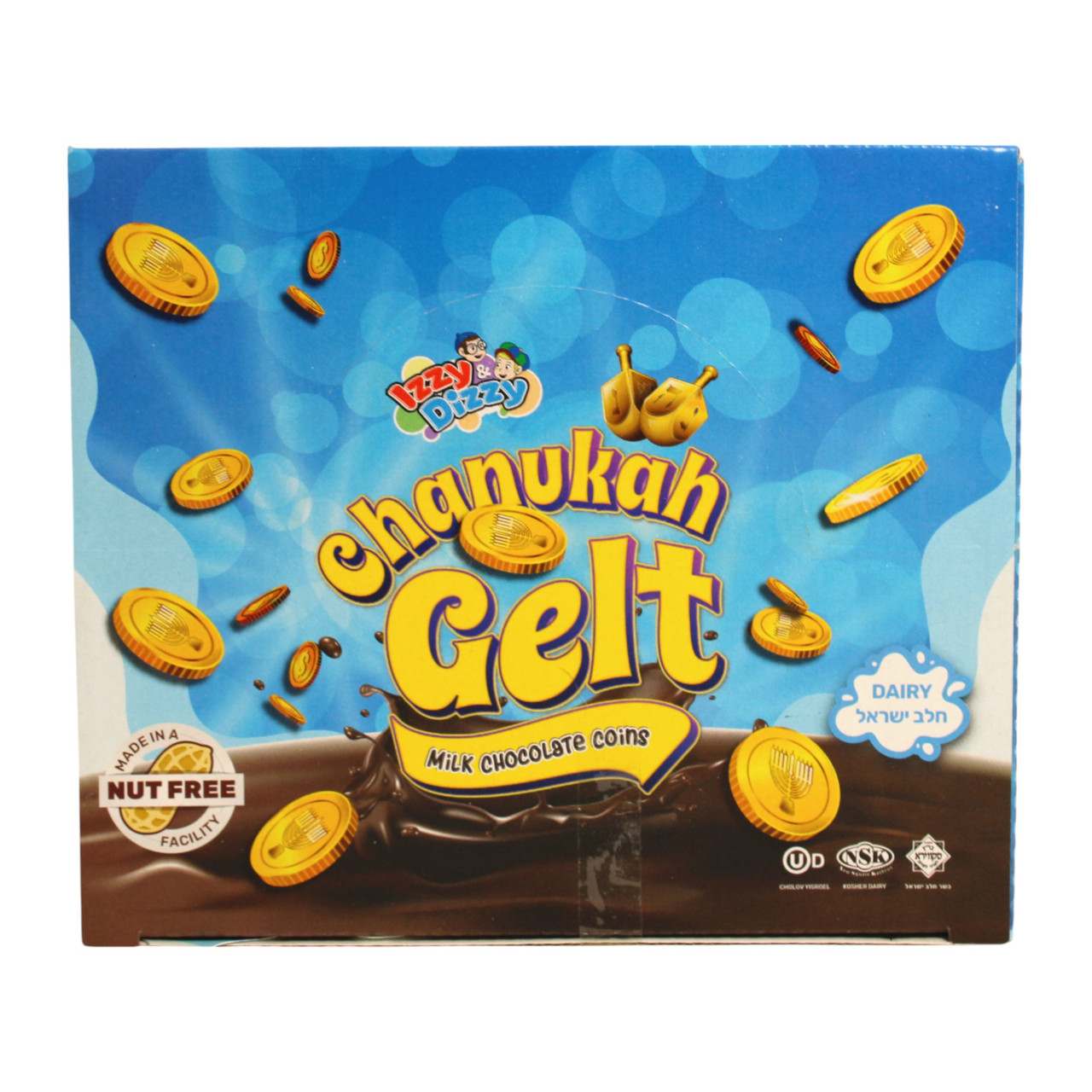 24-Pack Milk Chocolate Gelt Coins - Dairy, Nut-Free