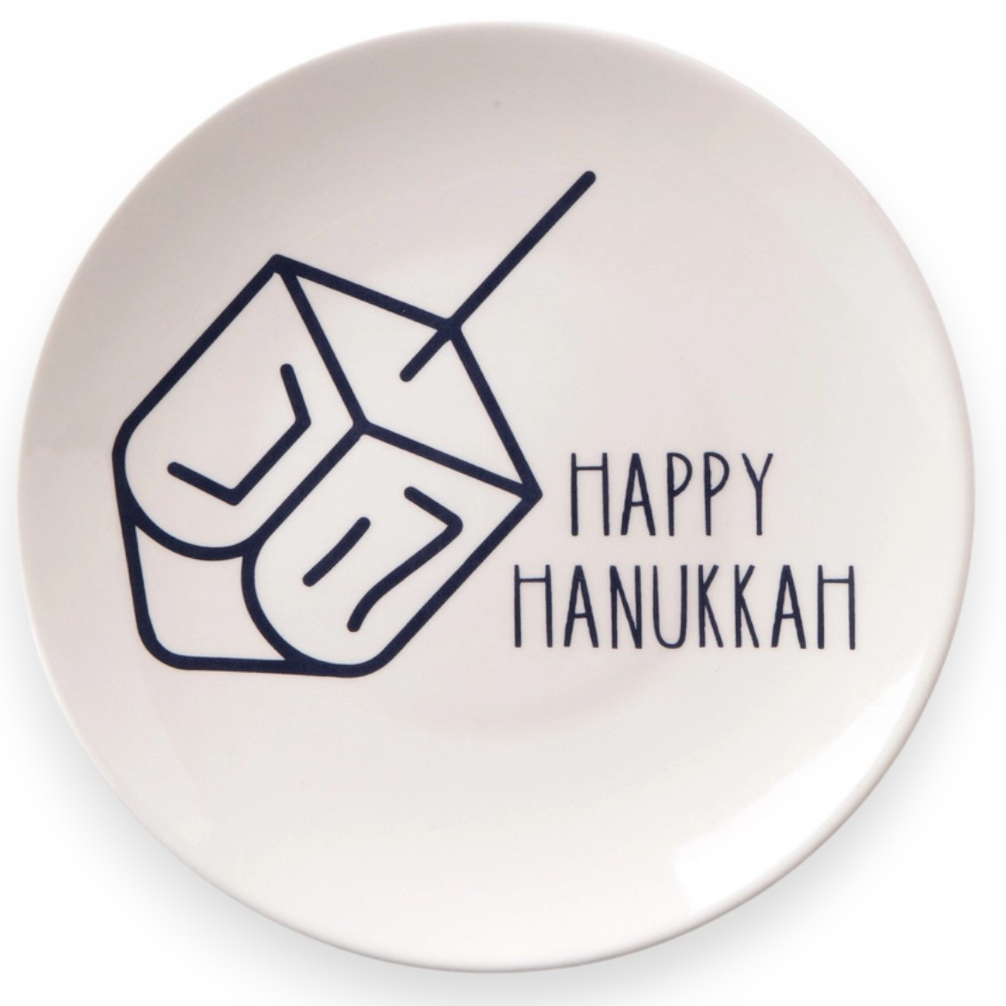 Set Of Four Ceramic Hanukkah Plates