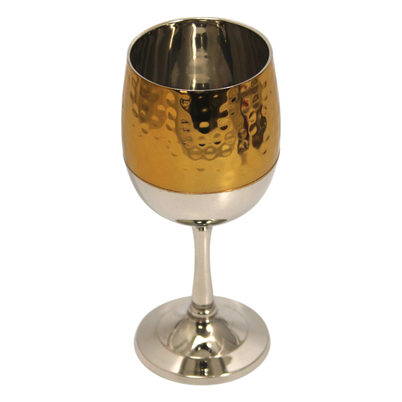 Elegant Gold & Silver Wine Blessing Kiddush Cup