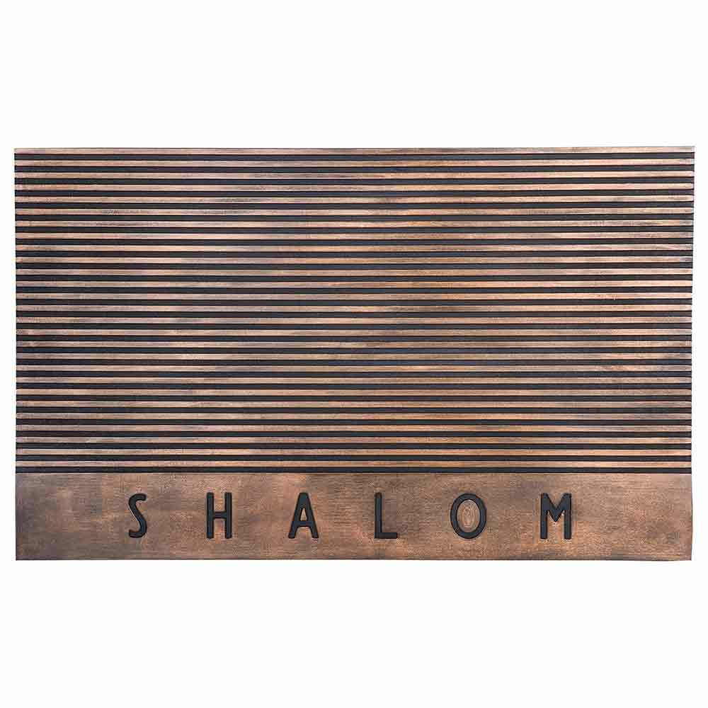 Copper Colored Shalom Rubber Door Mat