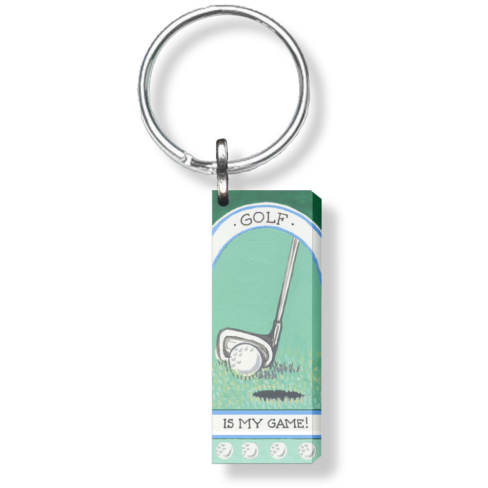 Golf Design Acrylic Keychain
