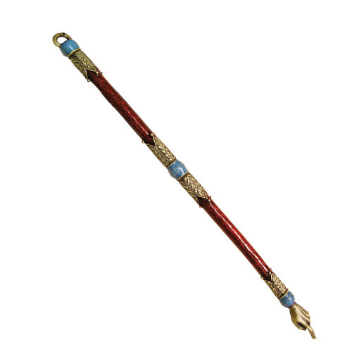 Red And Brass Leaf Pattern Yad