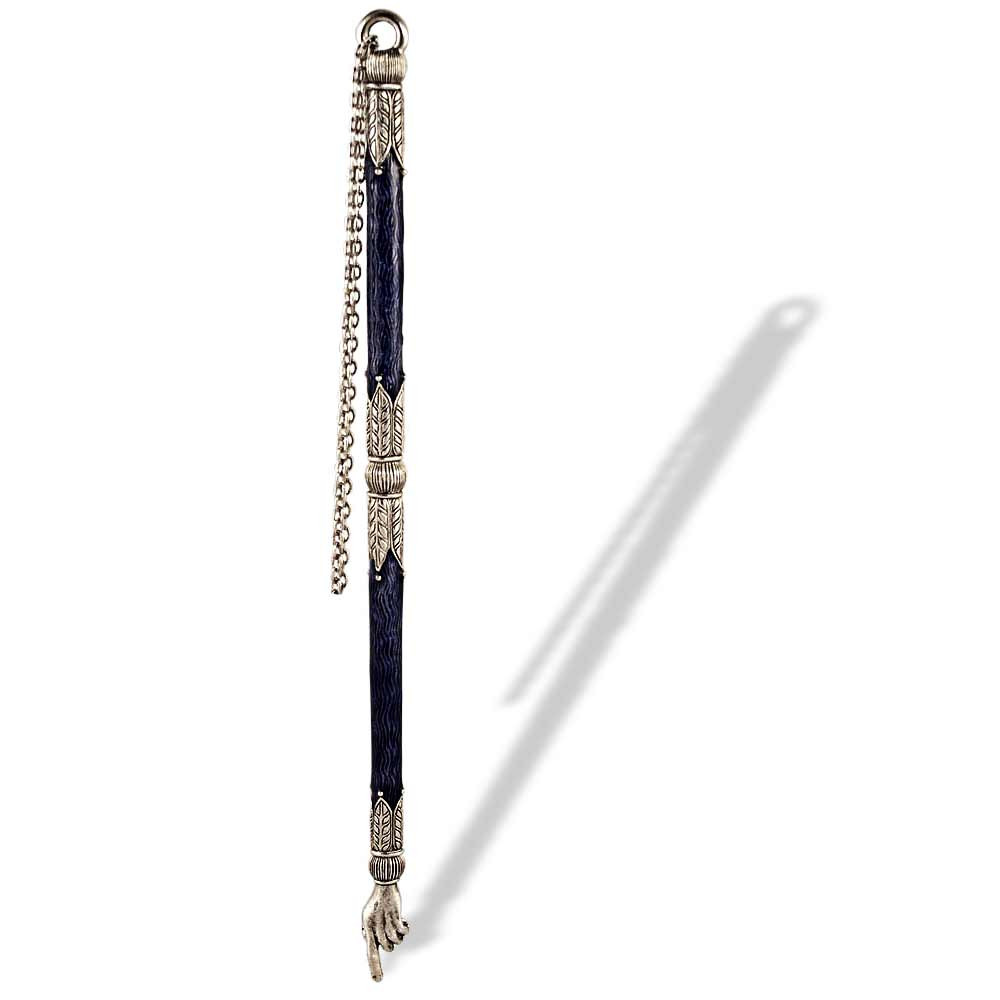 Jewish Gifts-Judaica-Left Handed Torah Pointer Yad Pewter