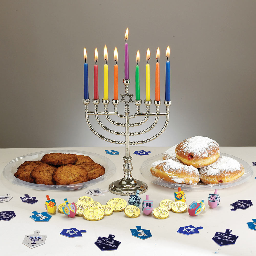 Menorah Judaica - Silverplated Menorah