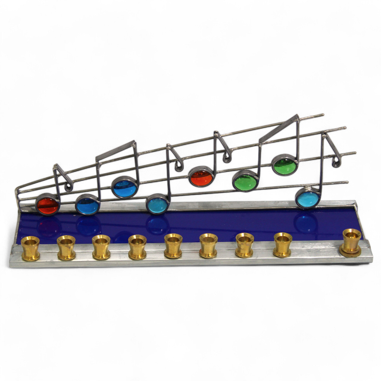 Menorah Judaica - Music Note Menorah