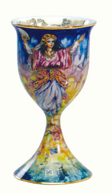 Hand Painted Miriam Cup|Passover