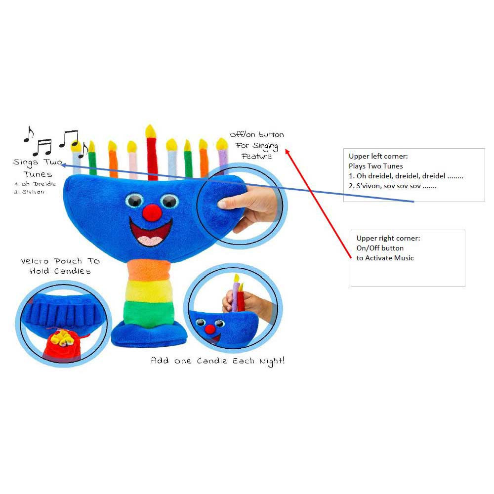 Plush Musical Menorah