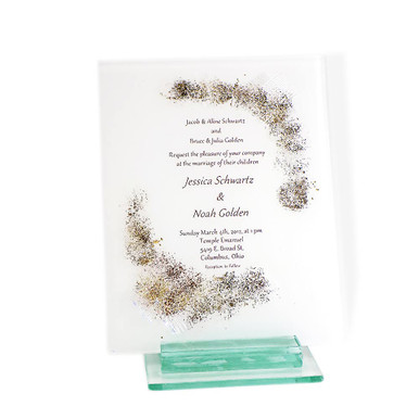 Collage Pattern Glass Invitation