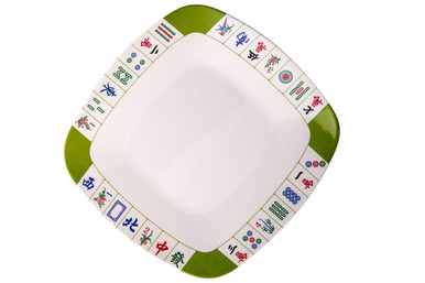 Melamine Mahjong Dinner Plate