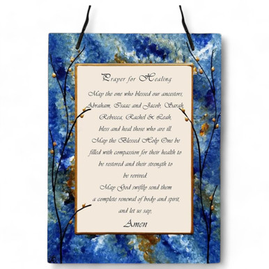 Handcrafted Ocean Blue Health & Wellness Blessing