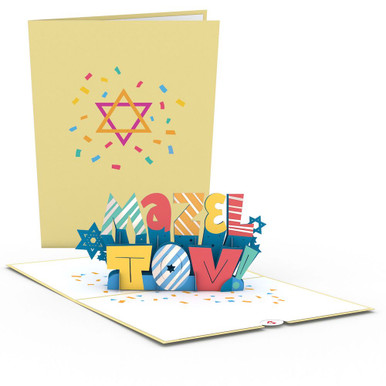 Love Pop Confetti Mazel Tov Pop-Up Card