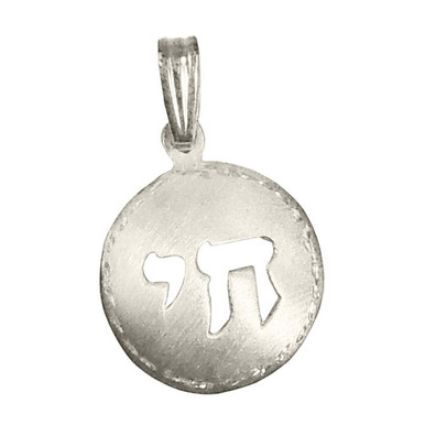 Sterling Silver Chai Medallion Pendant