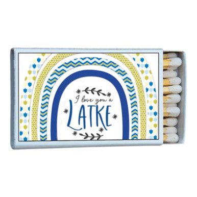 I Love You A Latke Hanukkah Matchbox