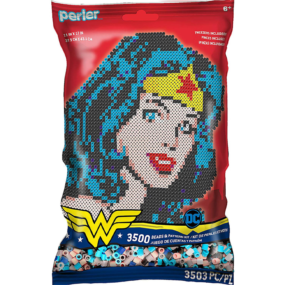 Perler Wonder Woman Pattern Bag