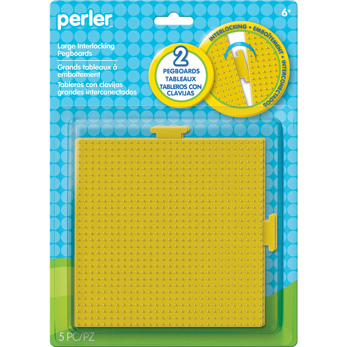 Large Interlocking Square - 2 Pack - Clear