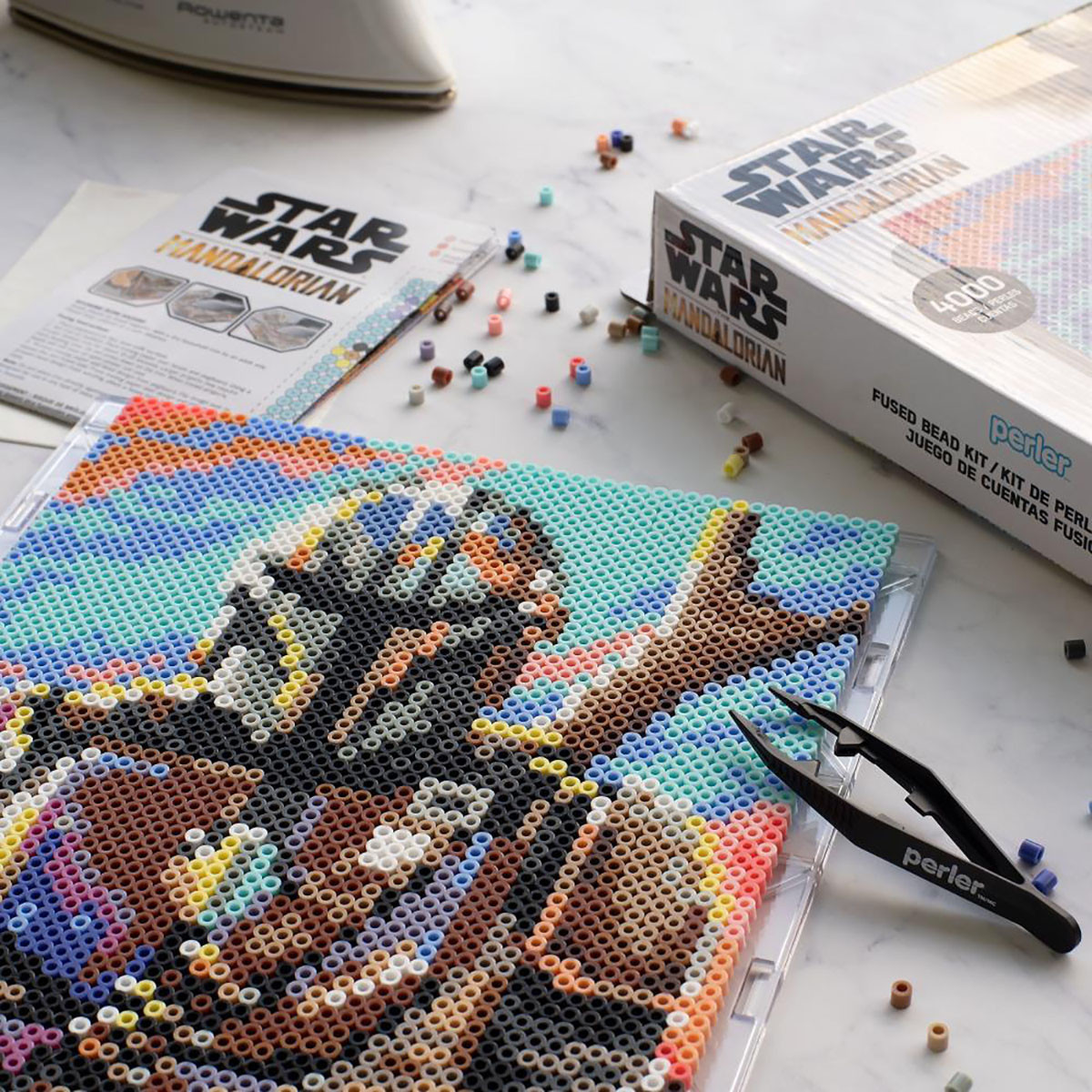 Perler Star Wars Mandalorian Bead Kit - SUPER BOARD
