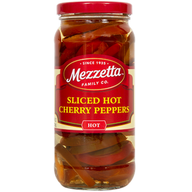 Mezzetta Sliced Hot Cherry Peppers - 16 oz.