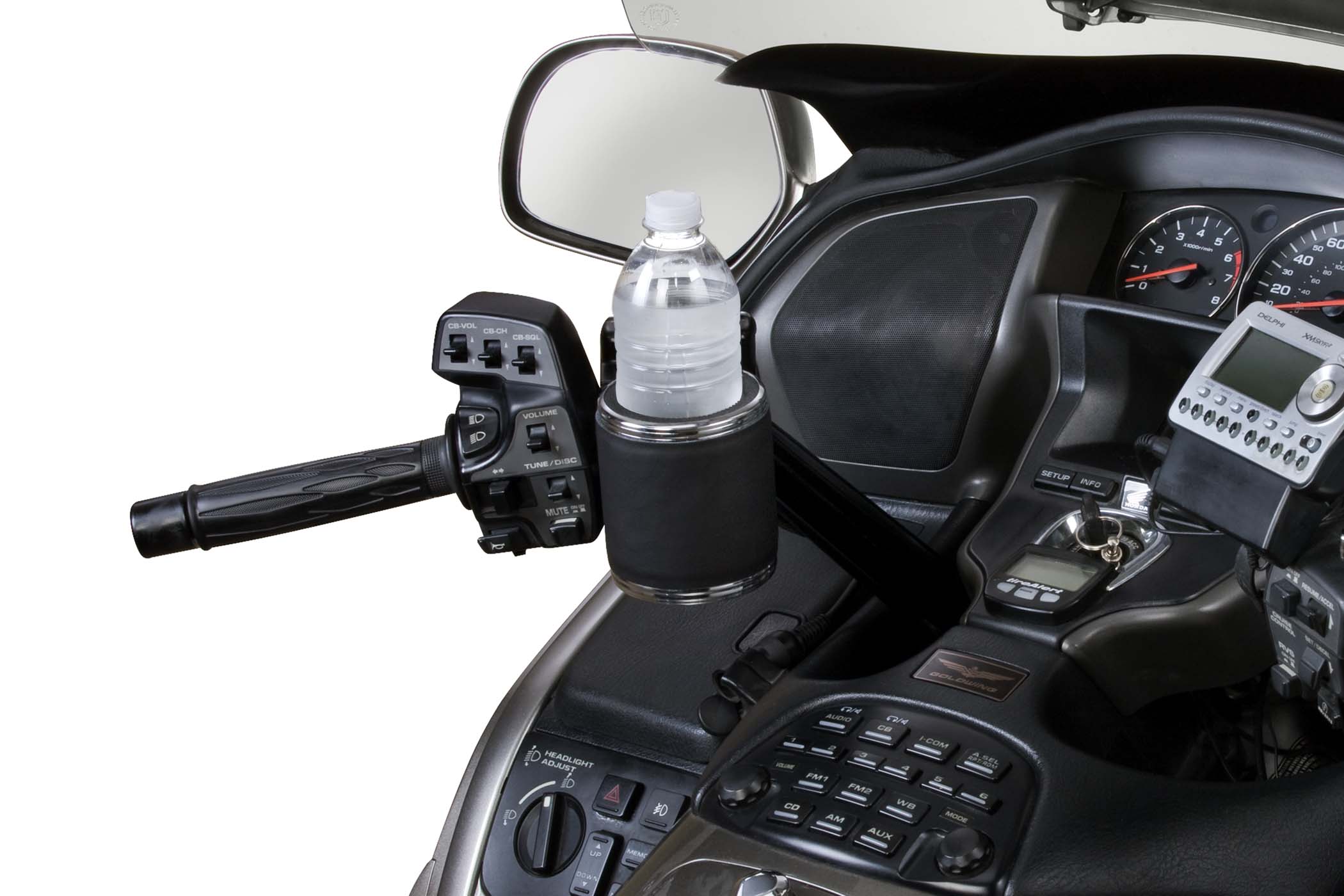 Kustom Kaddy Leather and Chrome Perch Mount