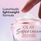 Olay Super Cream with Sunscreen SPF 30, Ultra Lightweight SPF Face Moisturizer