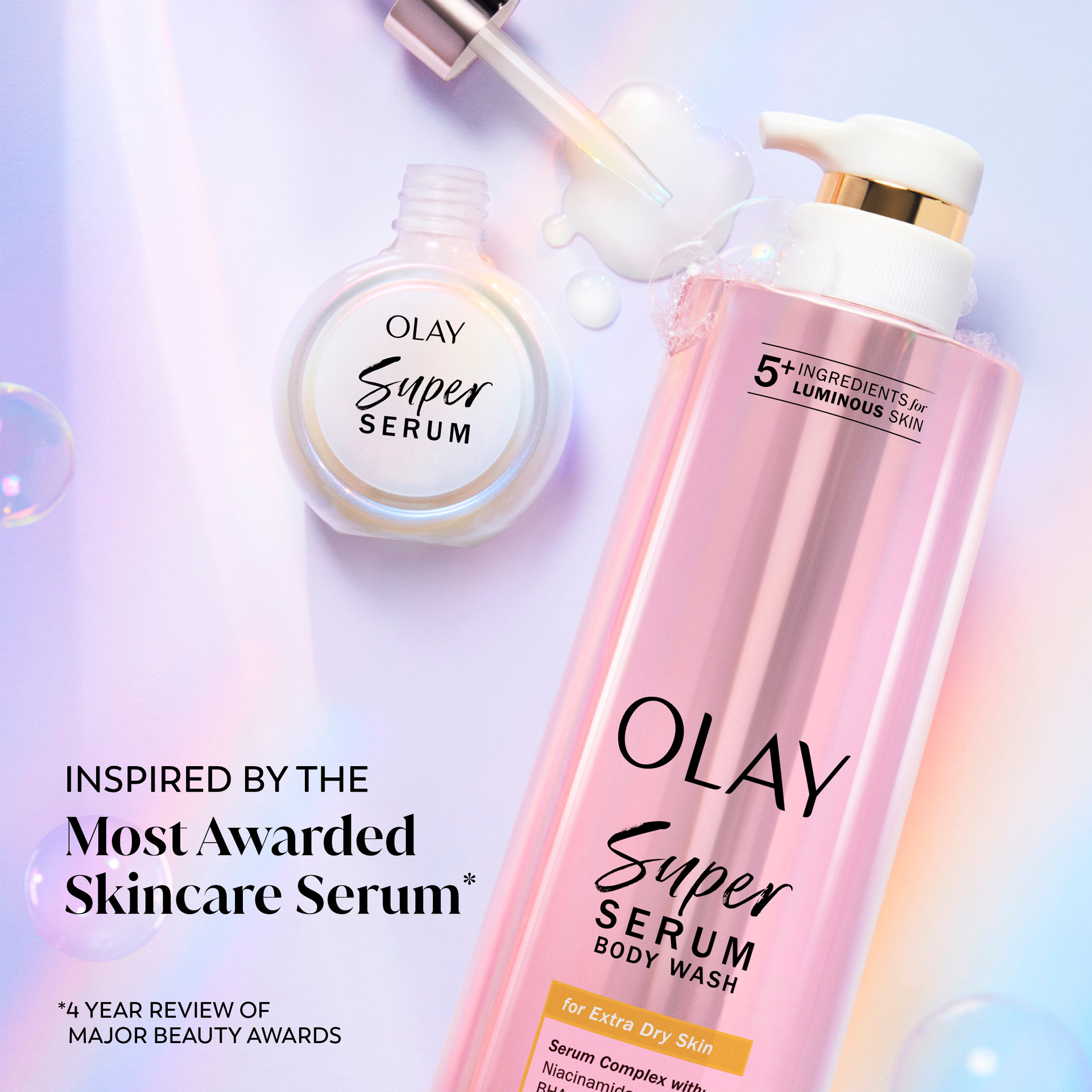Olay Super Serum Body Wash for Extra Dry Skin