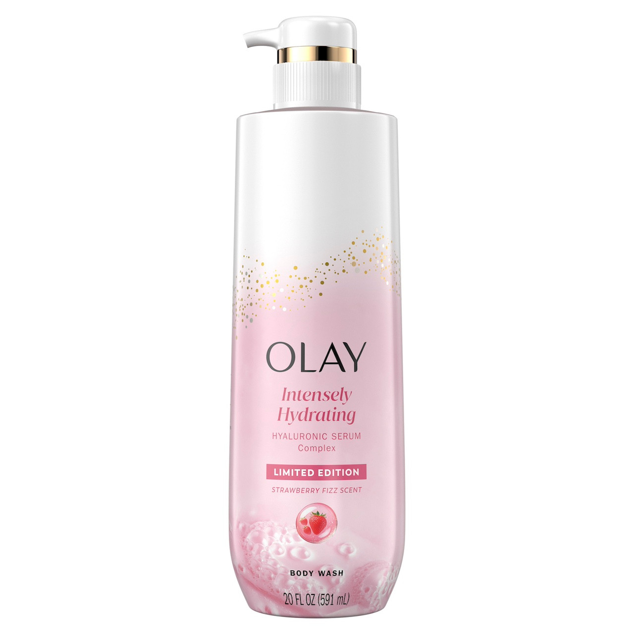 Olay Intensely Hydrating Body Wash, Strawberry