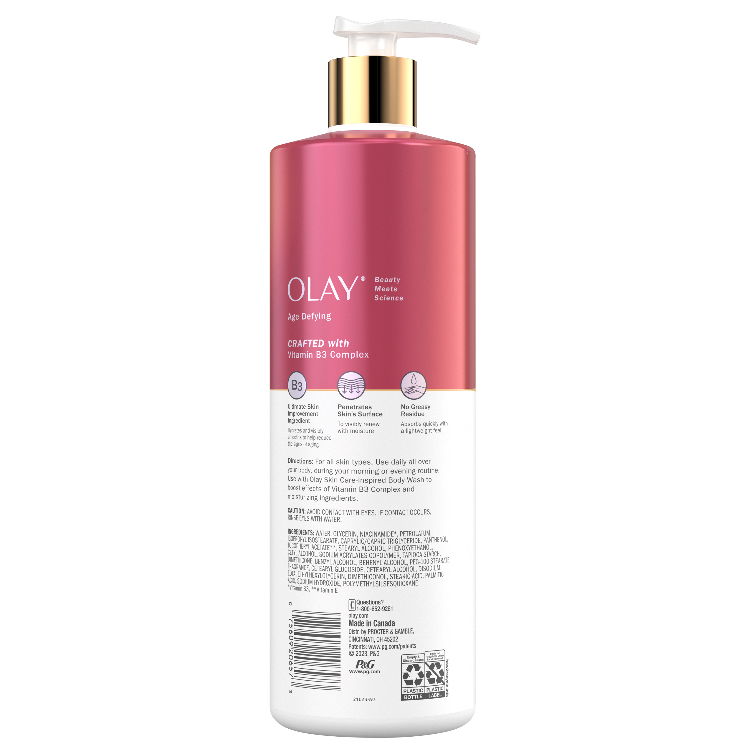 Olay Regenerist Hand & Body Lotion Pump | with Niacinamide
