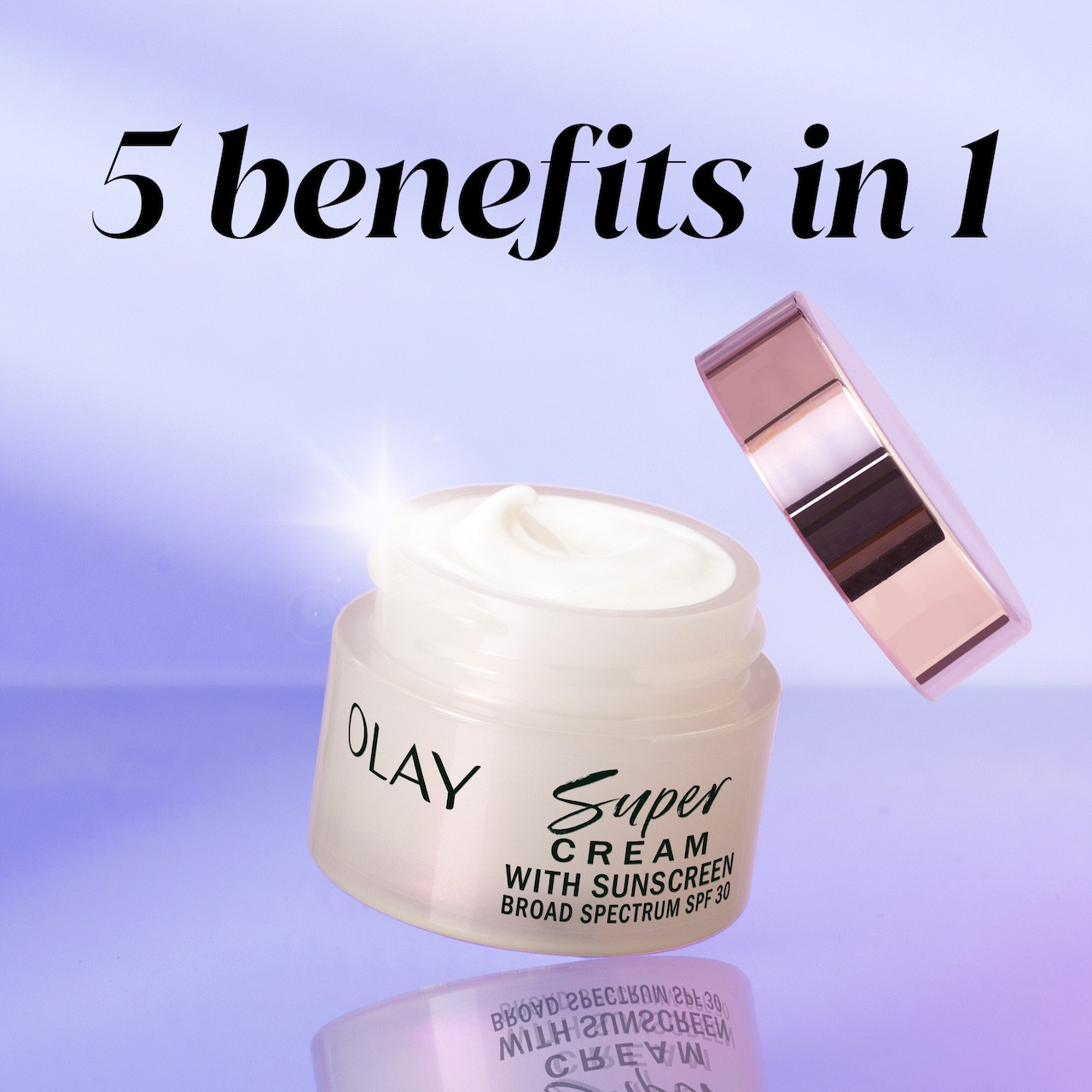 Olay Super Cream Mini with Sunscreen SPF 30, Ultra Lightweight SPF Face ...