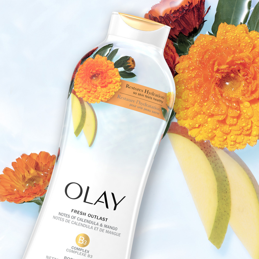 Fresh Outlast Body Wash | Calendula & Mango Nectar | Olay