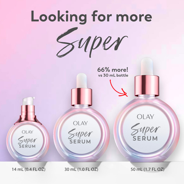 OLAY| Olay Super Serum Mini | 5 Benefits | Niacinamide, Vitamin C, Peptides