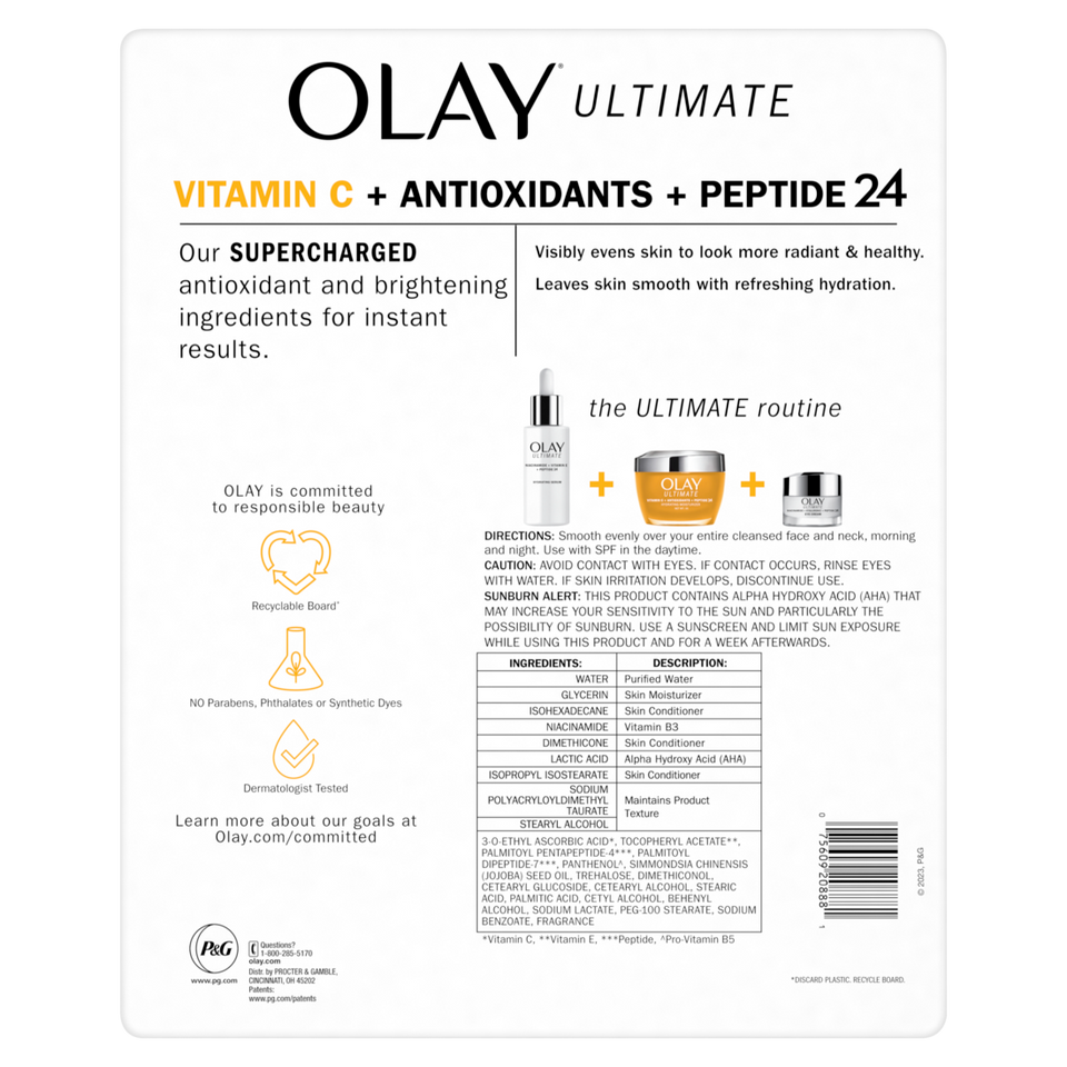 Olay Ultimate Vitamin C + Antioxidants + Peptide24 Hydrating Moisturizer