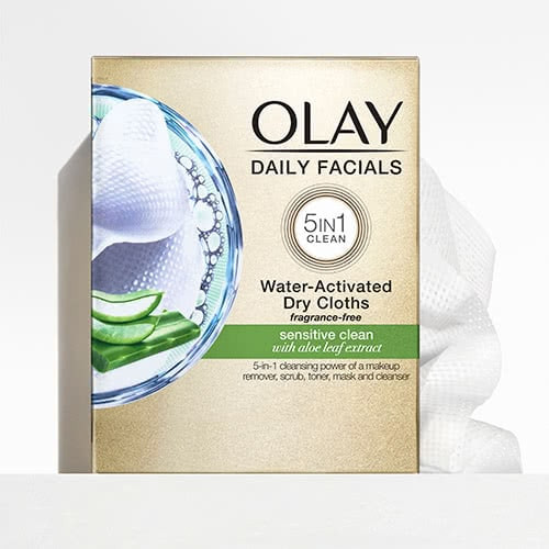 Olay Daily Facial Sensitive Cleansing Cloths w/ Aloe Extract