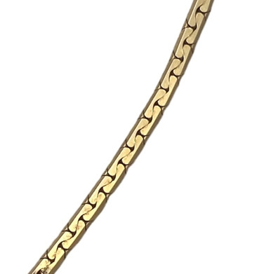 14K Yellow gold 16" cobra chain