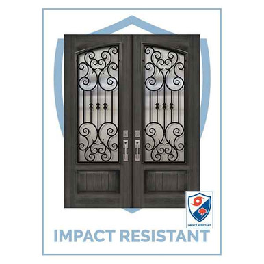 FiberCraft | Arch Top Double Privacy Glass | 8' Tall