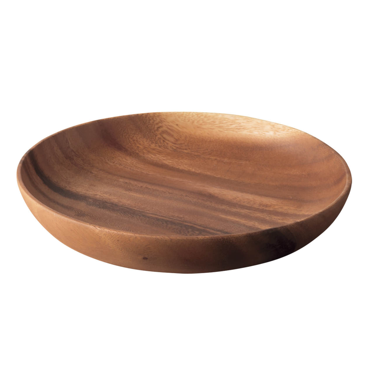 Akazienholz tiefer Teller rund 14x5cm | MUJI