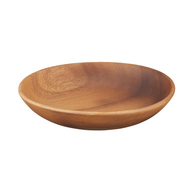 Akazienholz tiefer Teller rund, M | MUJI
