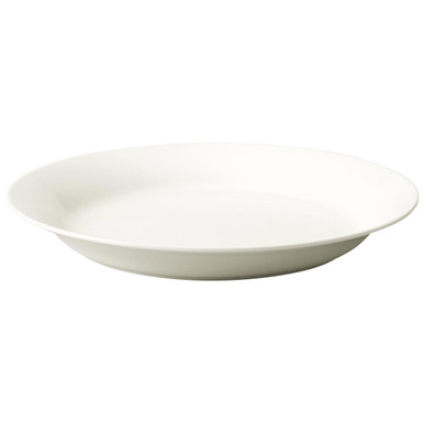 Teller aus Knochenporzellan, 23 cm | MUJI