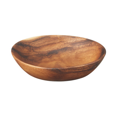 Akazienholz tiefer Teller rund 16x3,5cm | MUJI