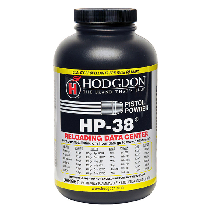Buy Hodgdon HP-38® Pistol Powder - Hodgdon Powder