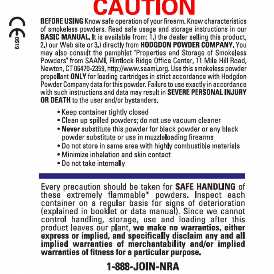 Buy IMR 4227® Rifle Powder - Hodgdon Powder