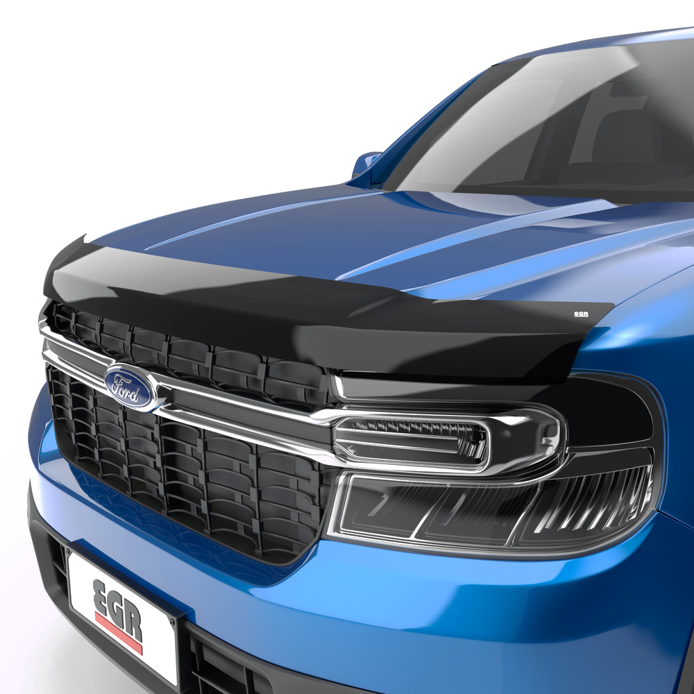 EGR USA - EGR Superguard Hood Guard Smoke Finish - Fits 22-24 Ford Maverick
