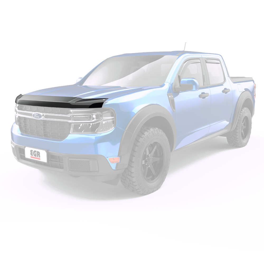 EGR USA - EGR Superguard Hood Guard Smoke Finish - Fits 22-24 Ford Maverick